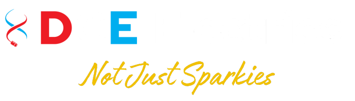 DCE ELECTRICS LANDSCAPE LOGO WHITE YELLOW – DCE Electrics